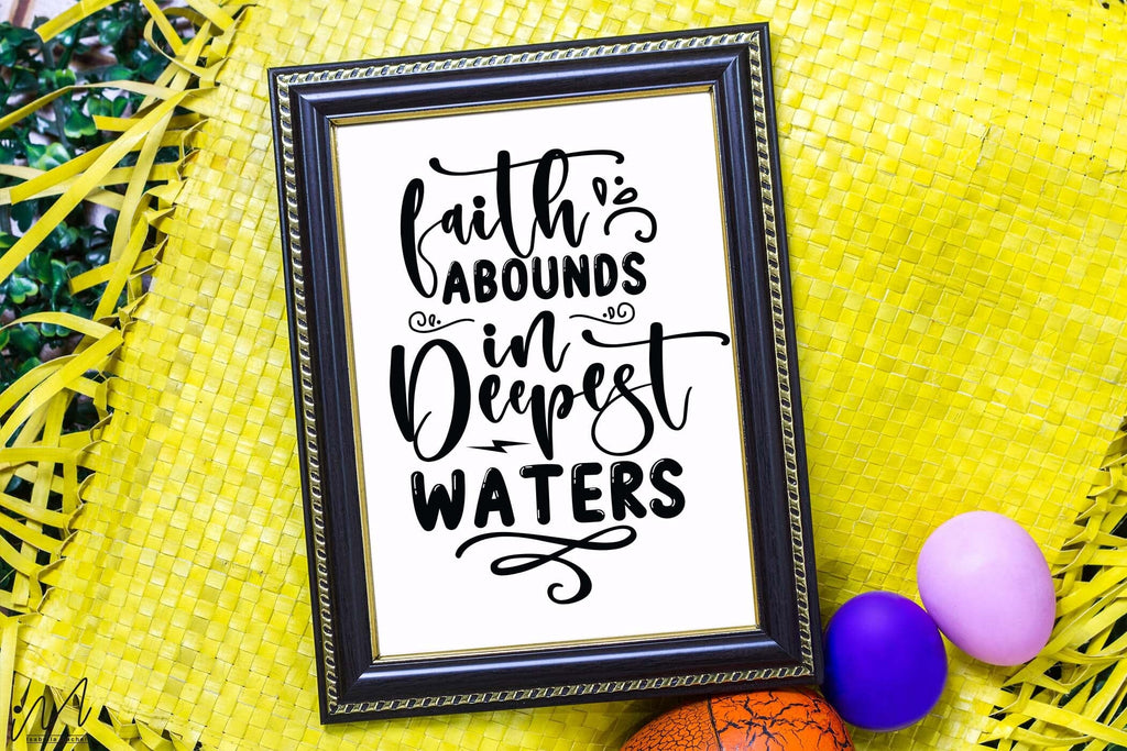 Faith abounds in deepest waters svg, Jesus svg, Faith svg, Storm svg ...