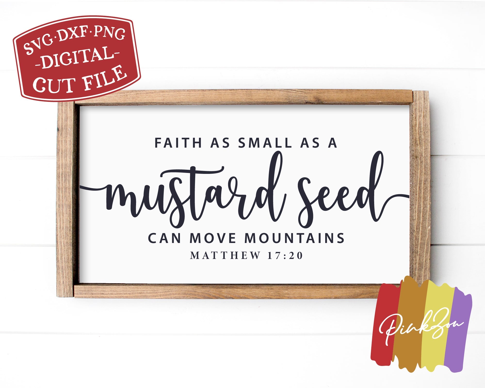 Faith as Small as a Mustard Seed SVG Files, Christian Svg, Bible Verse ...