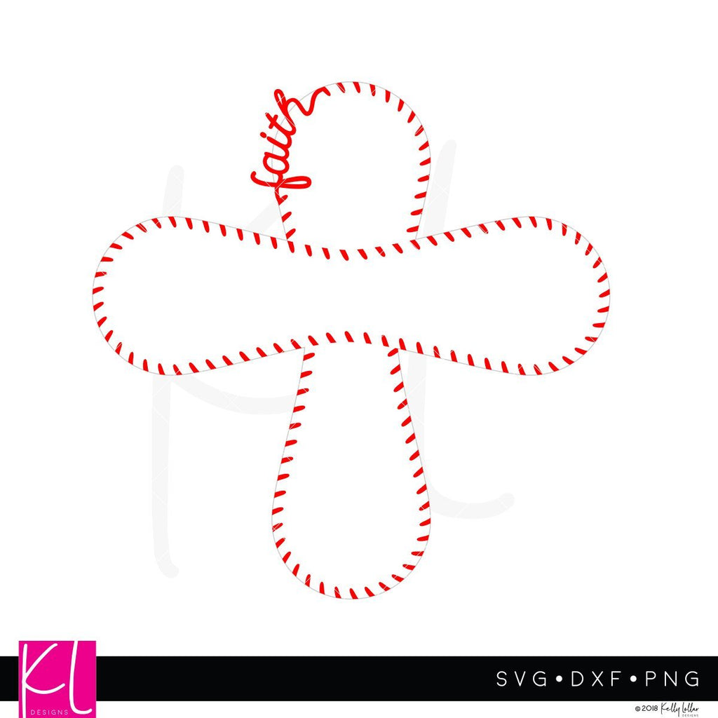 Faith Baseball Cross - So Fontsy