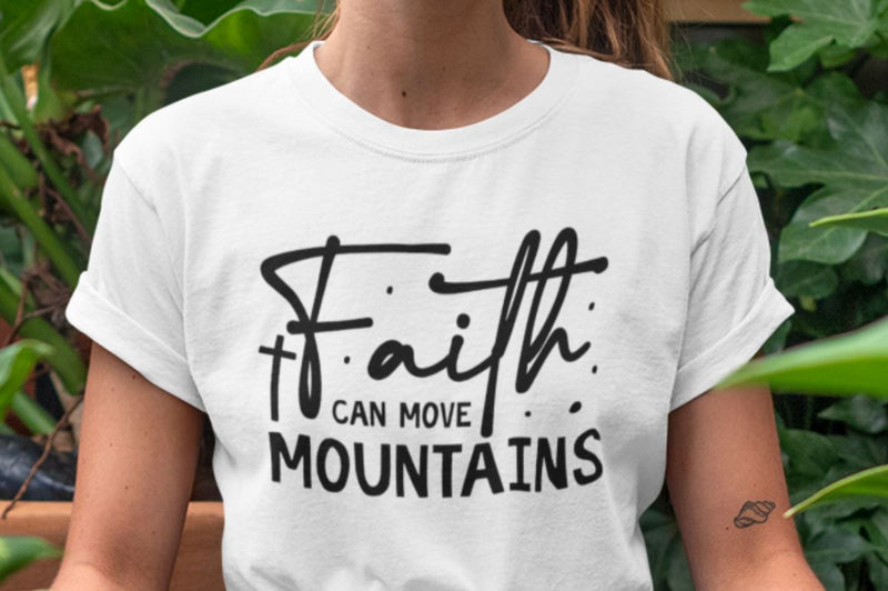 Faith can move mountains SVG - So Fontsy