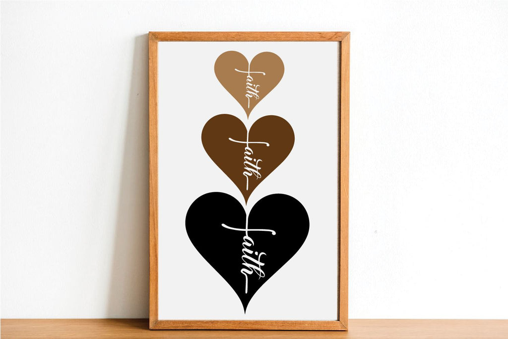 Faith Heart SVG PNG EPS DXF Files For Cutting and Printing - So Fontsy