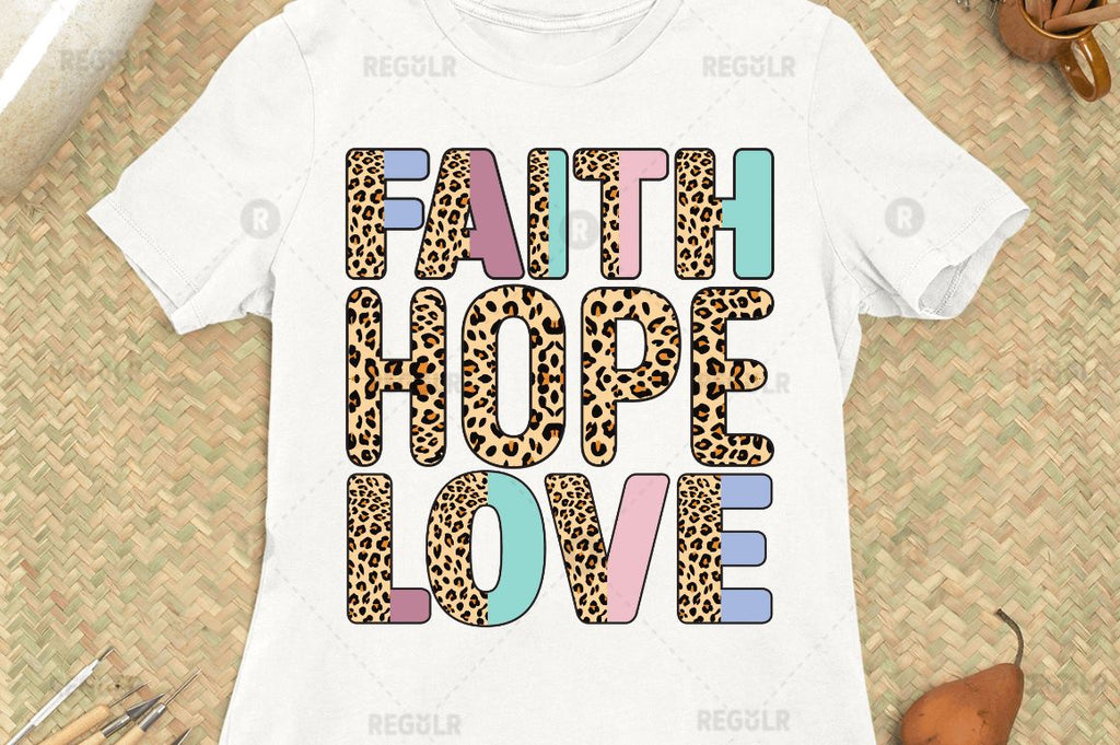 Faith hope love Sublimation Design - So Fontsy