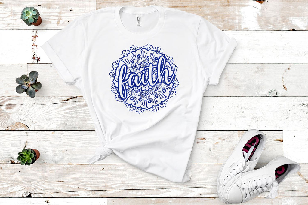 Faith Mandala SVG Cut File - So Fontsy