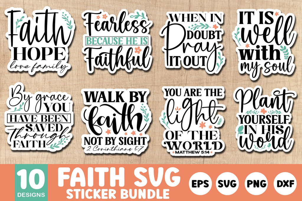 Faith SVG Bundle - So Fontsy