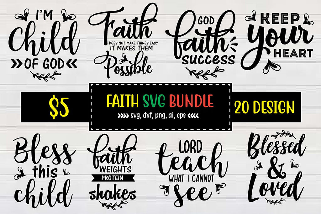 Faith SVG Bundle Vol-2 - So Fontsy