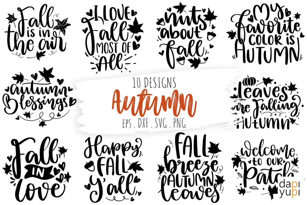 Fall Autumn SVG Bundle, Thanksgiving SVG - So Fontsy