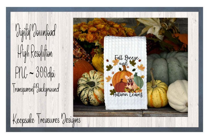 Fall Breeze And Autumn Leaves, Bull Dog Illustration, Autumn ...