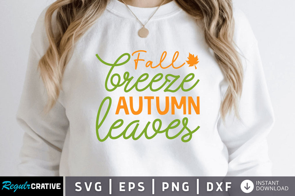Fall breeze autumn leaves SVG - So Fontsy