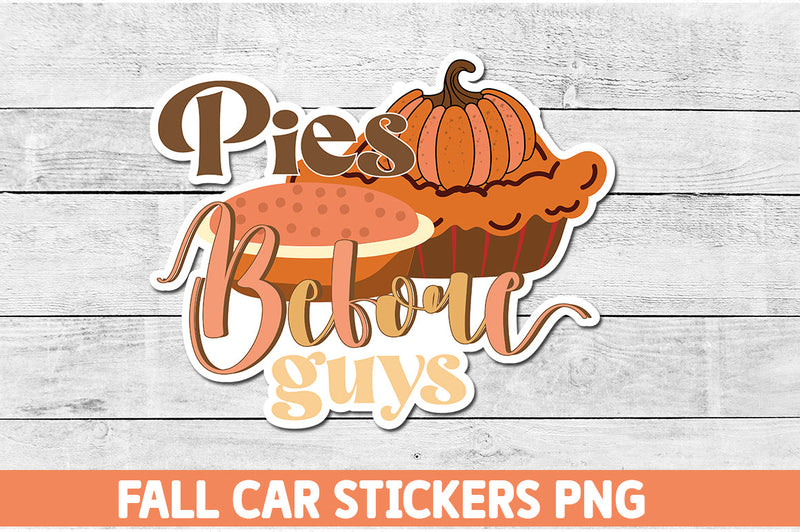 Fall Car Stickers PNG Bundle - So Fontsy