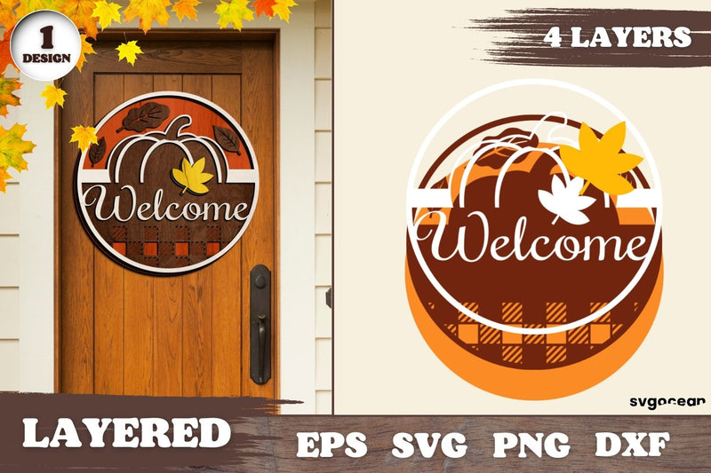 Fall Door Hanger | Svg Bundle | Door Hangers - So Fontsy