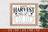 Fall Farmhouse Sign SVG | Happy Harvest SVG - So Fontsy