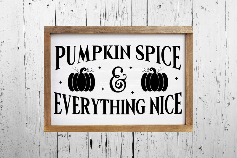 Fall Farmhouse Sign SVG - Pumpkins SVG - So Fontsy