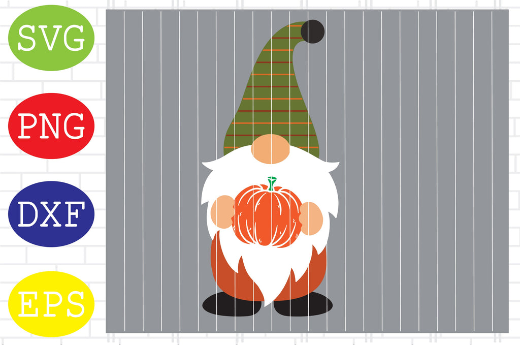 Fall Gnome with Pumpkin 6 Svg, Fall Gnome Svg, Thanksgiving Svg, Autumn ...