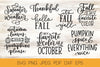 Fall Hand Lettered SVG Bundle - So Fontsy