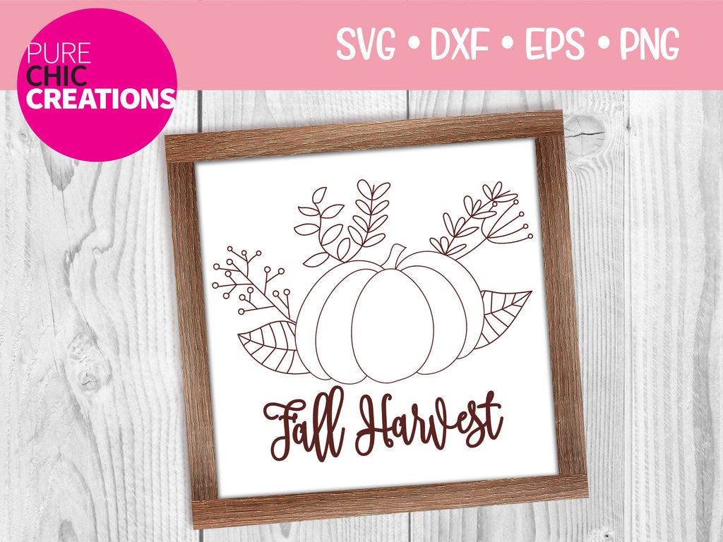 Fall Harvest - Cricut - Silhouette - svg - dxf - eps - png - Digital ...