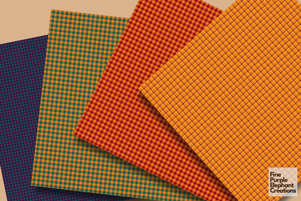 Fall Harvest Plaid | Texture Background - So Fontsy