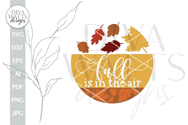Fall Is In The Air SVG Fall Door Hanger SVG Hello Fall svg Fall Welcom ...