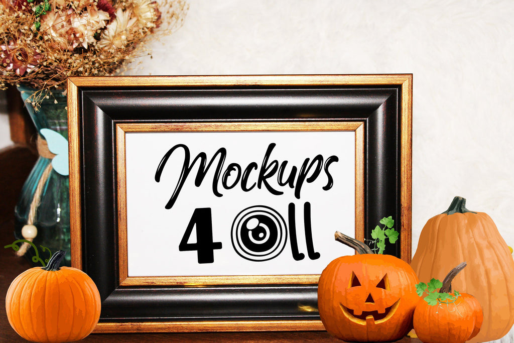 Fall Mockup Bundle, Halloween Mockup, Pumpkin, Thanksgiving day, Autum ...