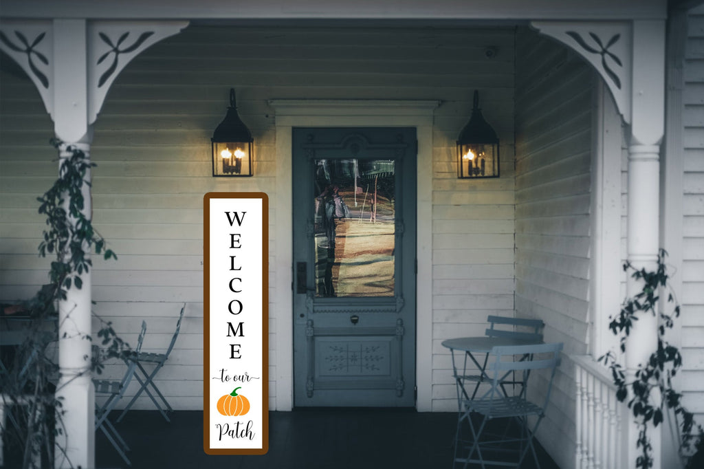 Fall Porch Sign SVG Bundle. Autumn vertical signs. Welcome - So Fontsy