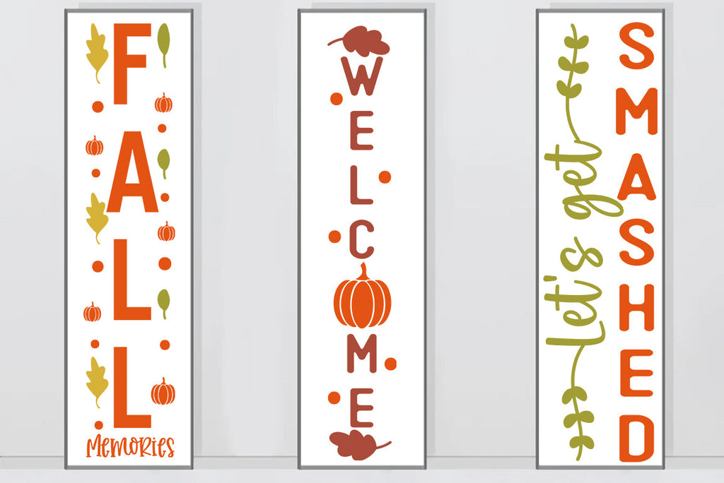 Fall porch sign SVG bundle - So Fontsy