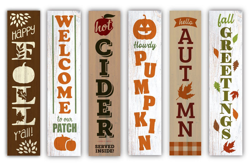 Fall Porch Sign SVG Cutting File Bundle - So Fontsy