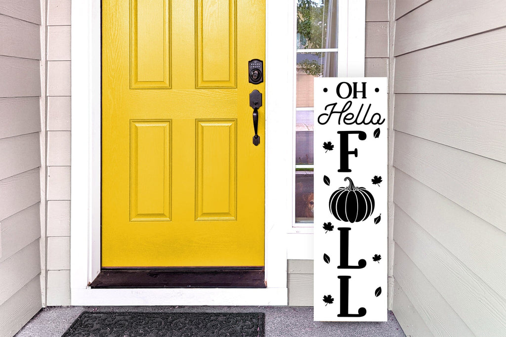 Fall Porch Sign SVG | Oh Hello Fall - So Fontsy