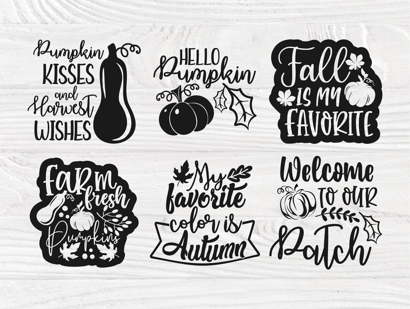 Fall Pumpkin SVG Bundle, Autumn Svg, Halloween Svg - So Fontsy