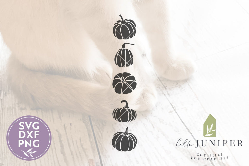 Fall Pumpkins Sign | Vertical Fall SVG - So Fontsy