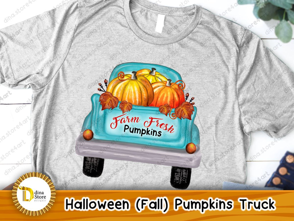 Fall Pumpkins Truck - So Fontsy