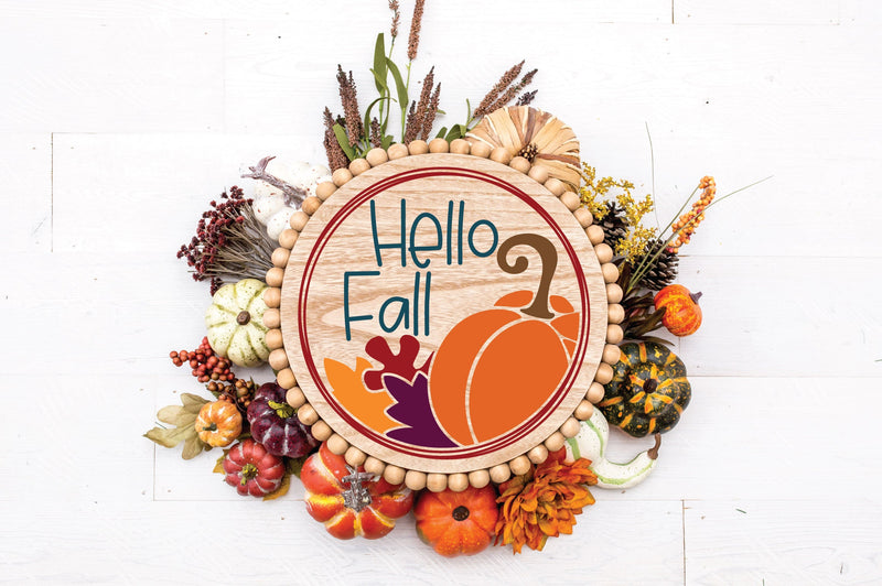 Fall Round Sign Bundle - Autumn SVG Bundle - So Fontsy