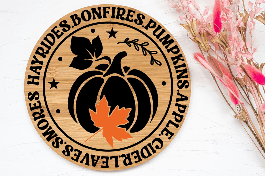 Fall Round Sign Svg Bundle - So Fontsy