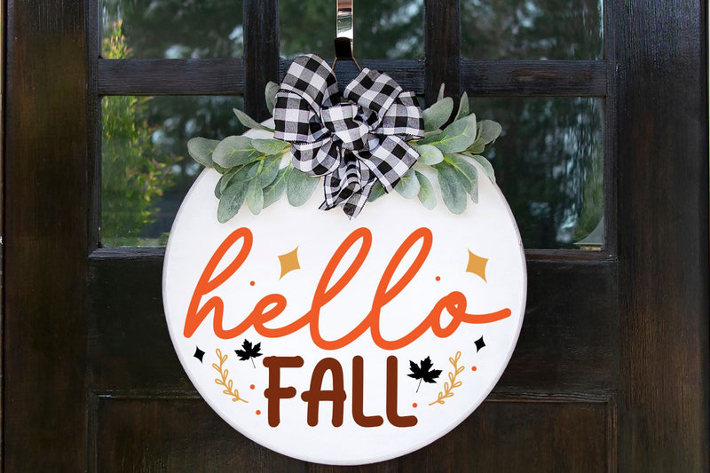 Fall Round Signs Svg Bundle - So Fontsy