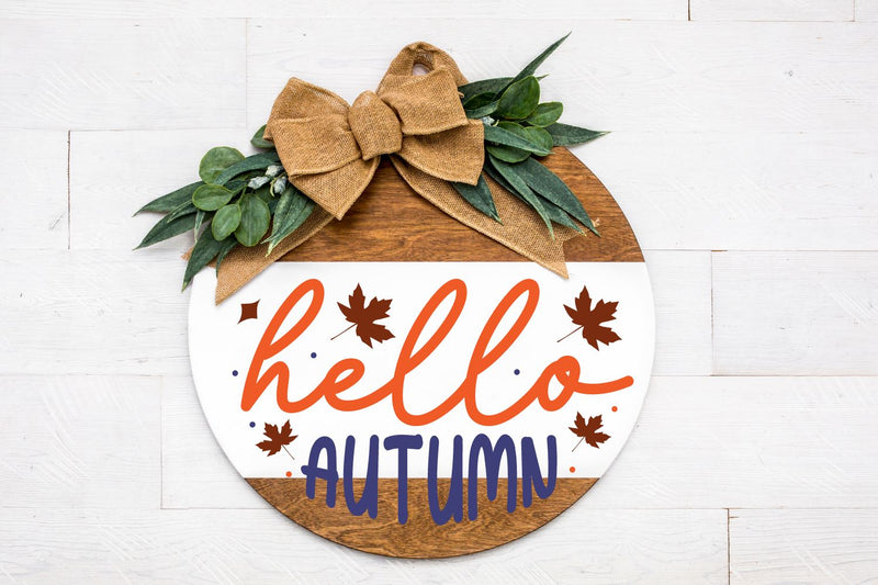 Fall Round Signs Svg Bundle - So Fontsy