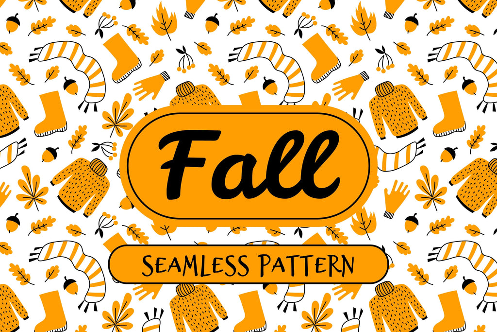 Fall Seamless Pattern - So Fontsy