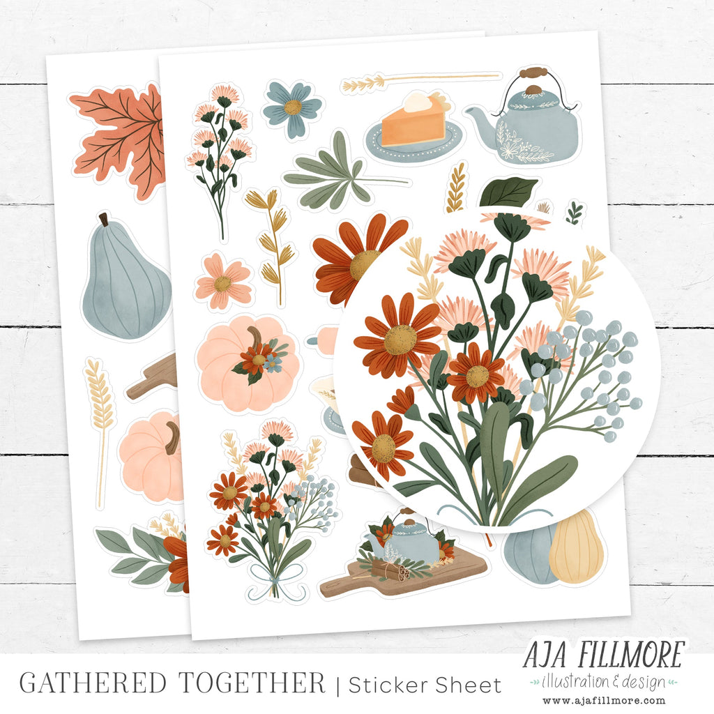 Fall Sticker Sheet - So Fontsy