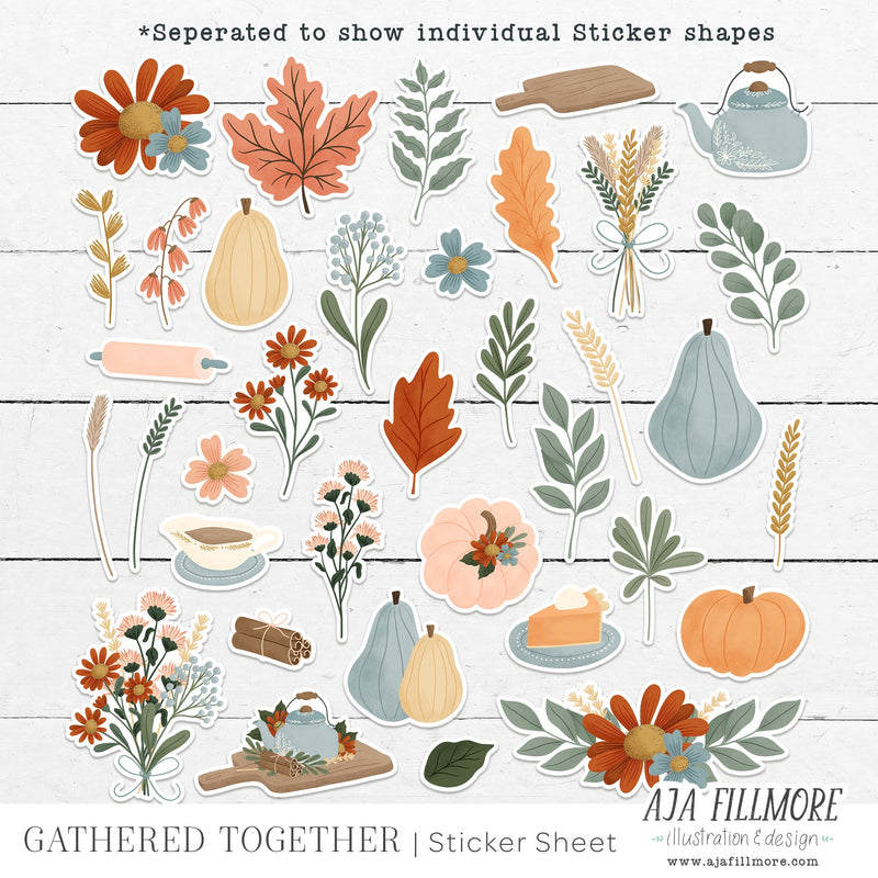 Fall Sticker Sheet - So Fontsy