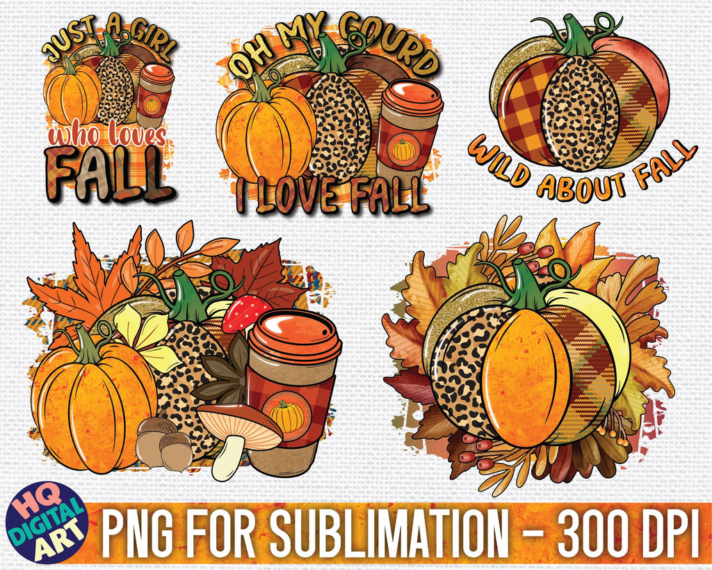 Fall Sublimation Bundle PNG | 22 designs - So Fontsy