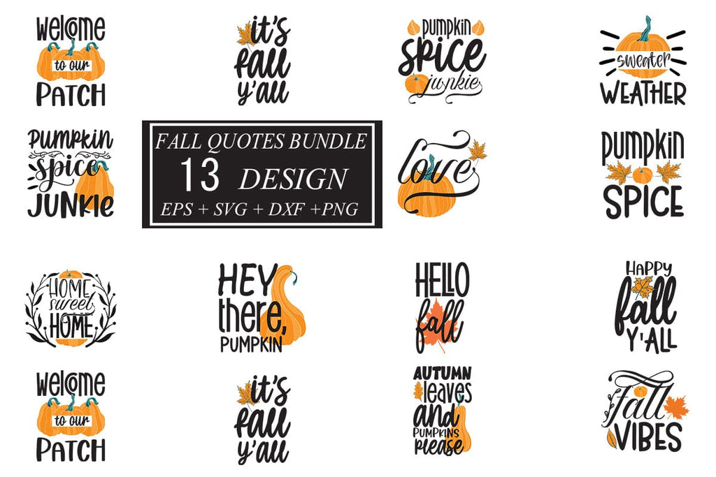 Fall SVG bundle 13 design - So Fontsy