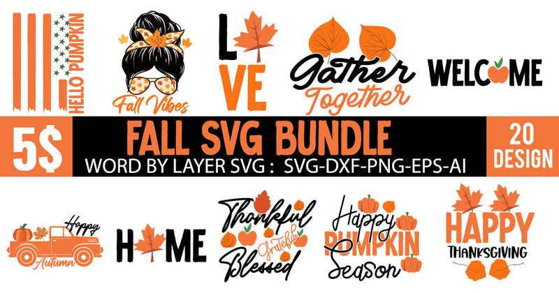 Fall SVG Bundle ,Autumn SVG Bundle , Thanksgiving SVG Bundle , Funny ...