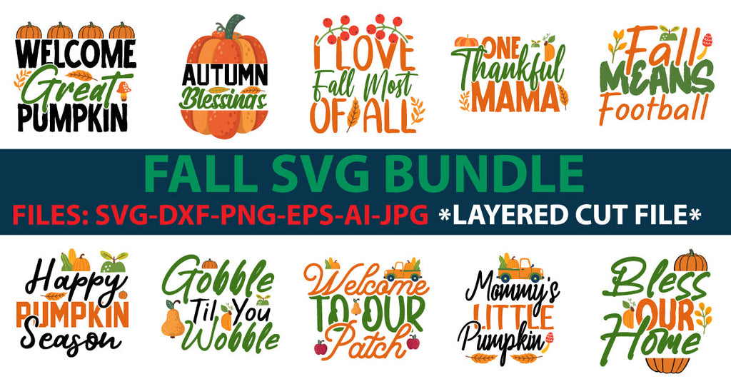 FALL SVG BUNDLE ,FALL SVG BUNDLE Quotes , Funny Svg - So Fontsy