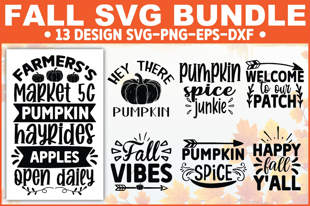 Fall SVG Bundle - So Fontsy