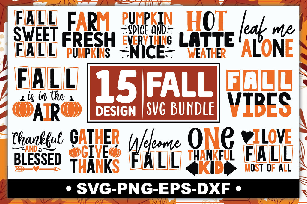 Fall SVG Bundle - So Fontsy
