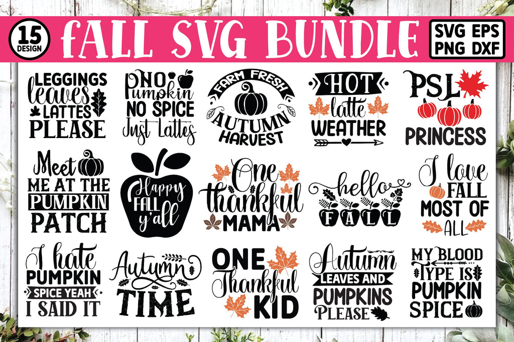 Fall Svg Bundle - So Fontsy