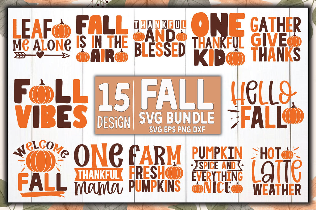 Fall SVG Bundle - So Fontsy
