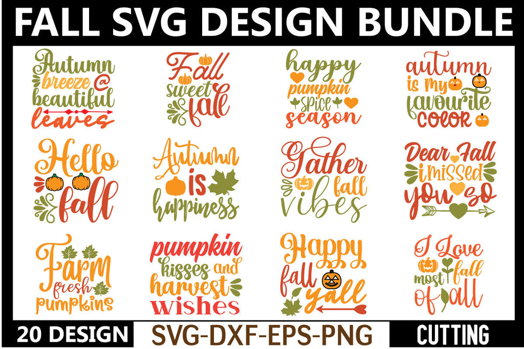 Fall svg bundle - So Fontsy
