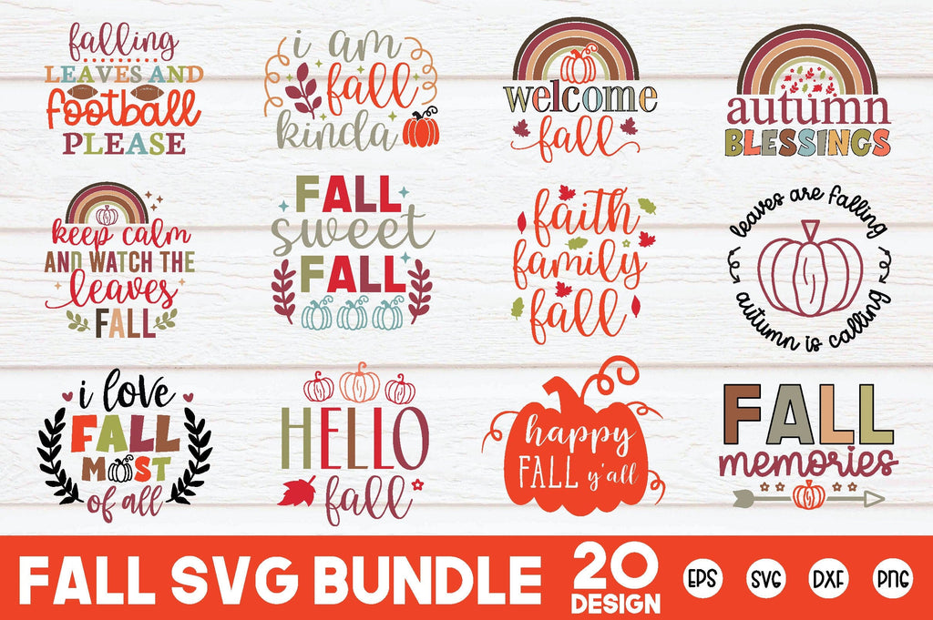Fall Svg Bundle - So Fontsy
