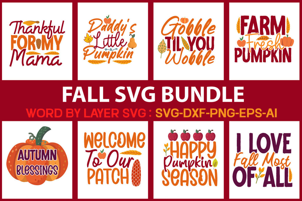 FALL SVG BUNDLE - So Fontsy