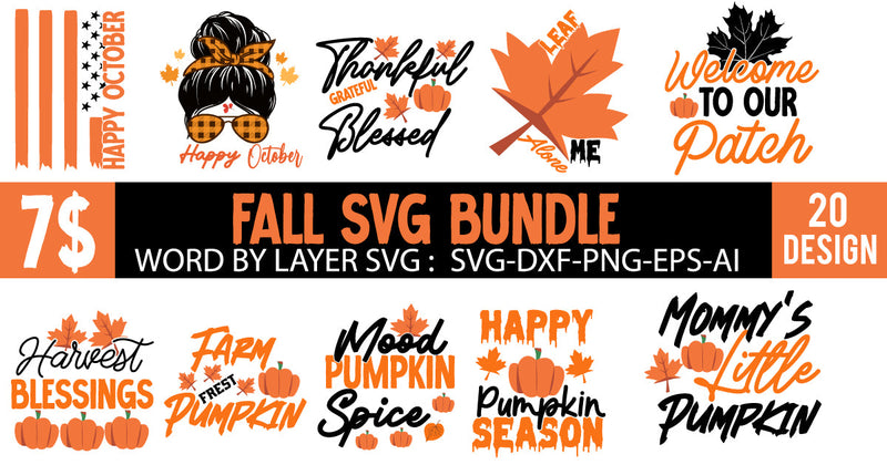 Fall SVG Bundle , Thanksgiving SVG Bundle , Funny Fall SVG Bundle ...