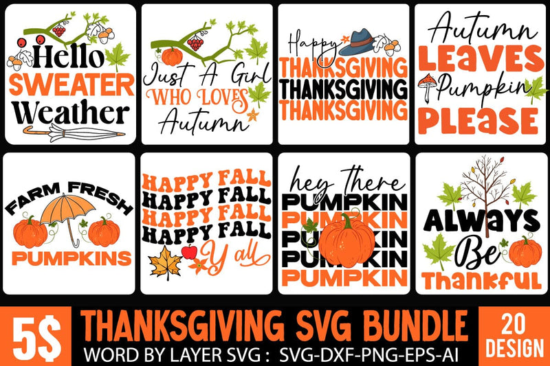 #Fall SVG Bundle , Thanksgiving SVG Bundle , Funny Fall SVG Bundle ...