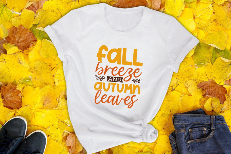 Fall SVG - Fall Breeze & Autumn Leaves - So Fontsy